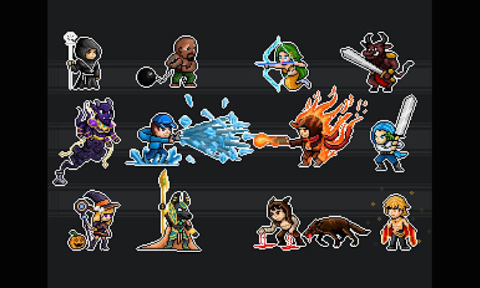 Make pixel art sprite sheet pixel art animation game art pixel nsfw 2d ...