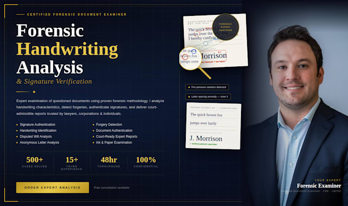 Do forensic handwriting and signature analysis with company forensic ...