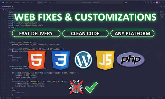 Fix wordpress bugs, html, css, php or javascript issues by Pabloregidor ...