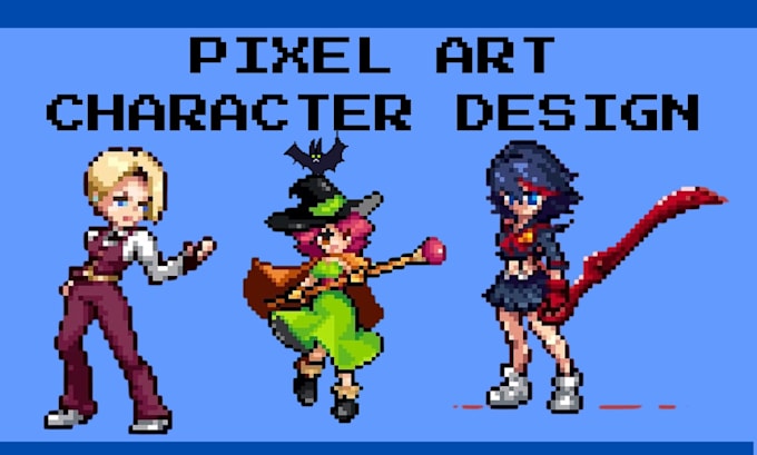 Create custom pixel art characters and game sprites, game assets with ...