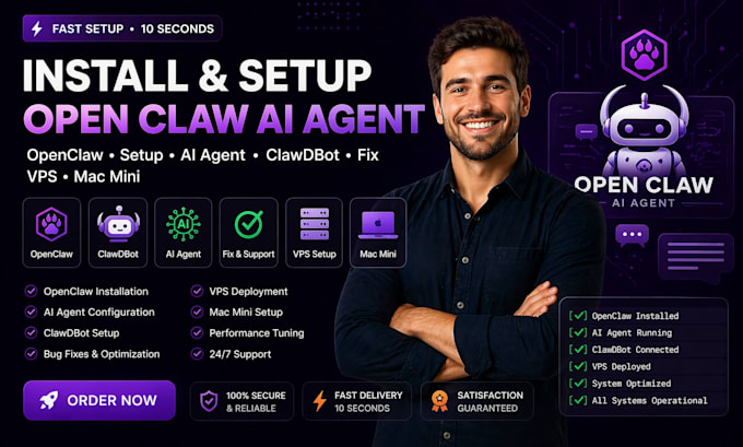 Install open claw setup open claw ai agent clawdbot open claw fix vps ...