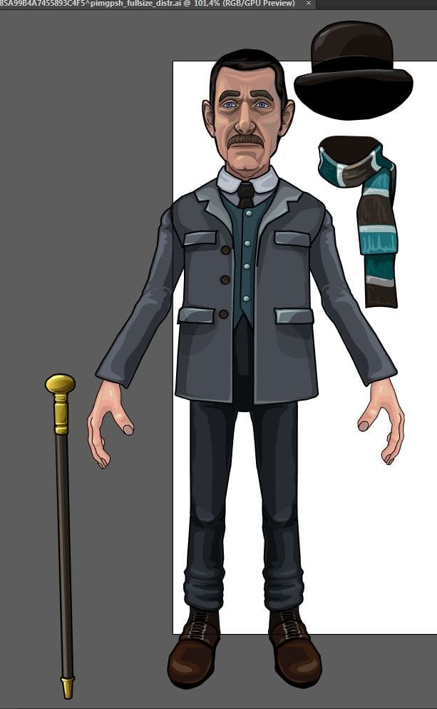 Do characters for 2d unity game bone system by Asusmemopad | Fiverr