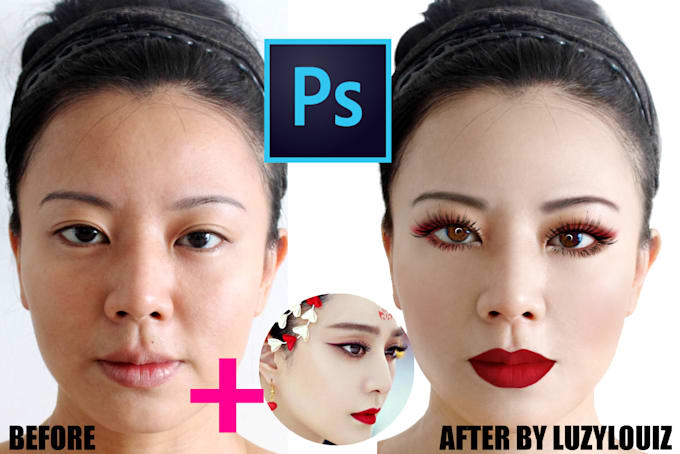 Retouching face, skin, slim photo portrait by Luzylouiz | Fiverr