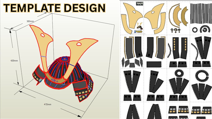 Construir casco de cosplay pepakura 3d armadura personalizada en eva ...