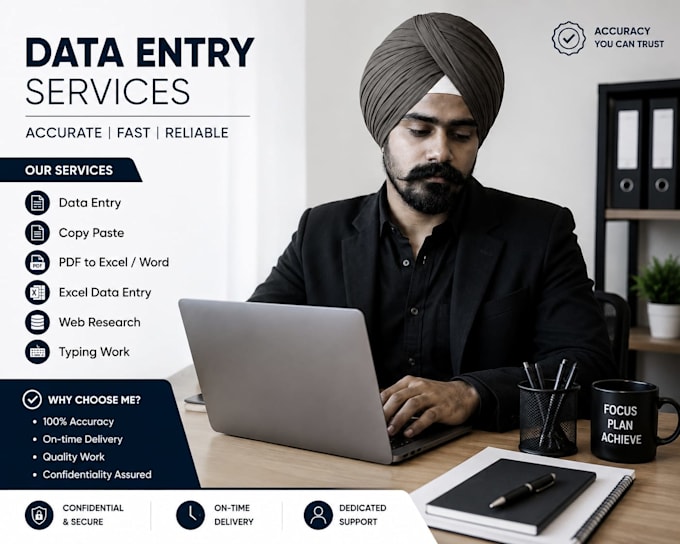 Data entry in ms excel by Gurmakhdhanju | Fiverr