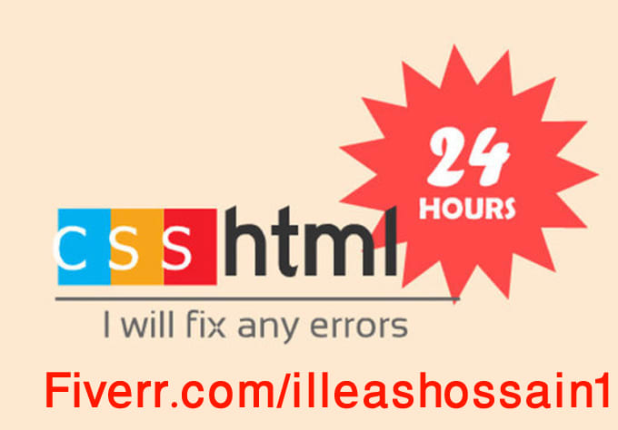 Fix your html,css and js bugs by Illeashossain1 | Fiverr Fix your html,css and js bugs by Illeashossain1 | Fiverr