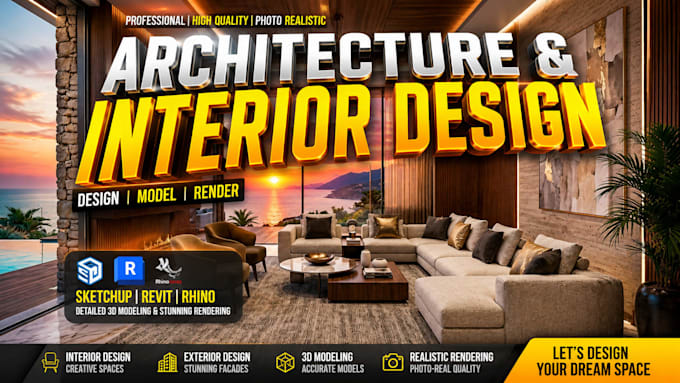 Boceto de diseño interior exterior sketchup revit rhino modelo 3d ...