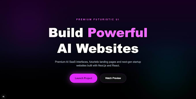 Build a modern nextjs website using react and tailwind css by Abhishek ...