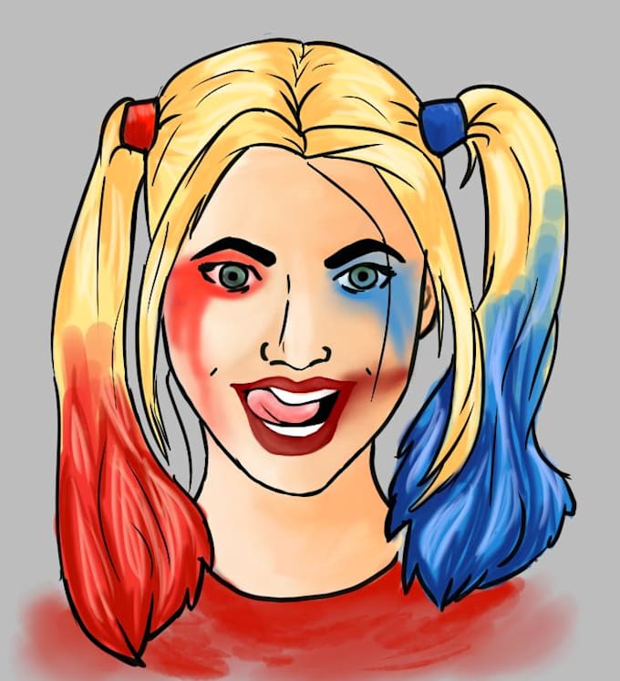Draw a cartoon profile picture by Moondog26 | Fiverr