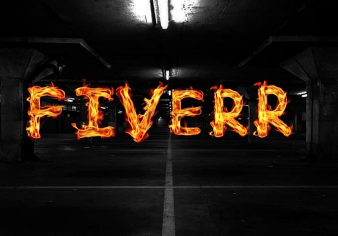 Create a hd picture of fire writing spelling out whatever you want by ...