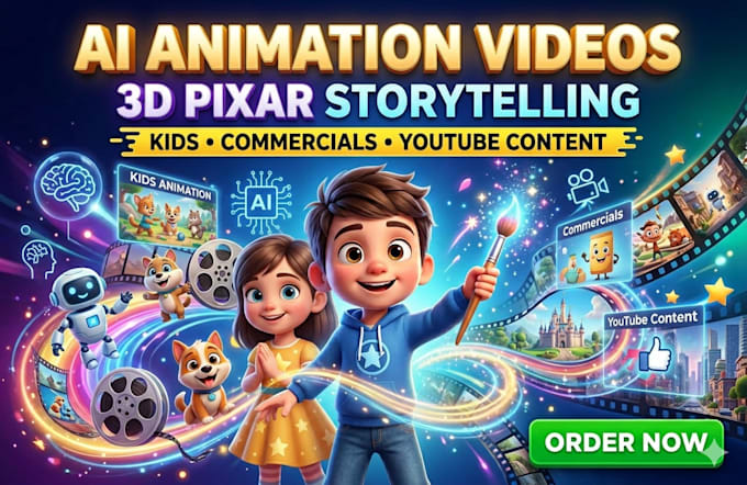 3d pixar style ai animation ai storytelling 3d ai cartoon disney ...