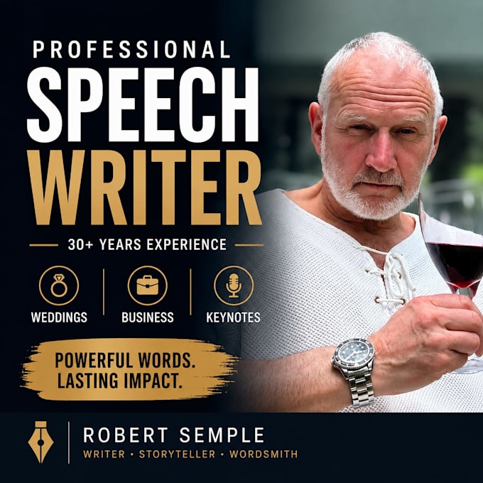 Write a memorable speech for your business or special occasion by ...