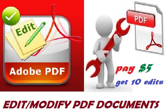 Edit or modify pdf or create fillable pdf forms by Meritdee | Fiverr
