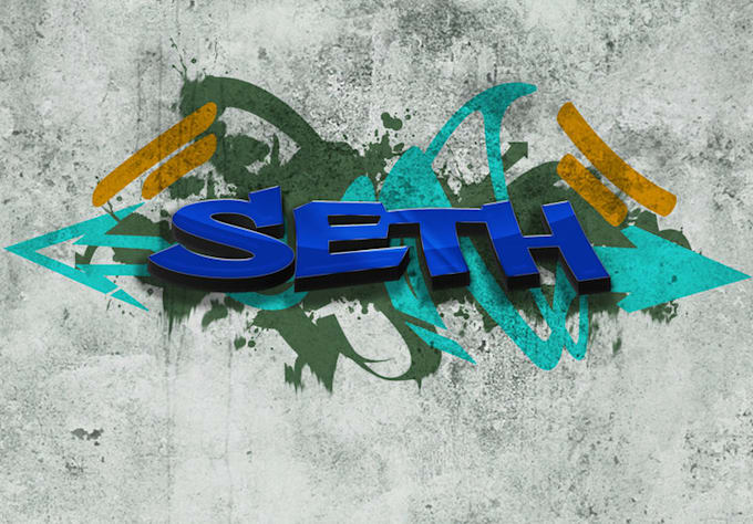 3d text with your name, and bg by Lyseria | Fiverr