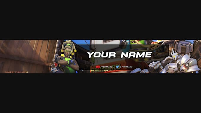 Make this beautiful overwatch youtube banner by Phoeniix14a | Fiverr