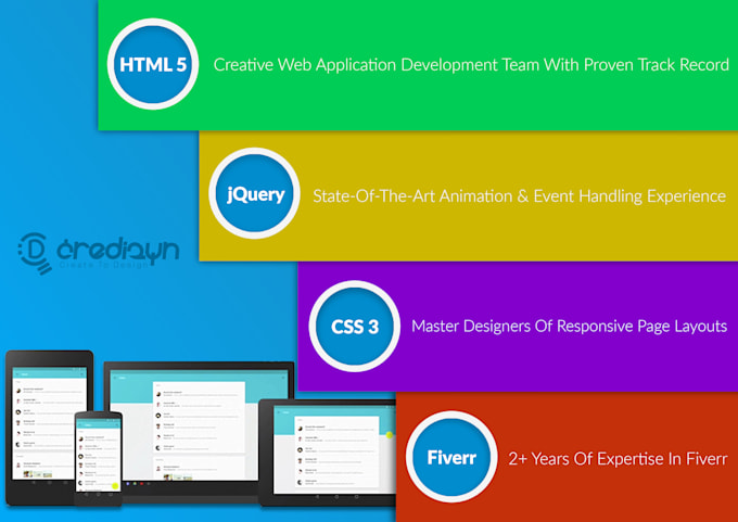 Deliver single page website using html5 jquery css3 by Credizyn | Fiverr