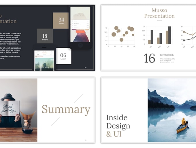 Create a unique powerpoint template designed to stand out by ...