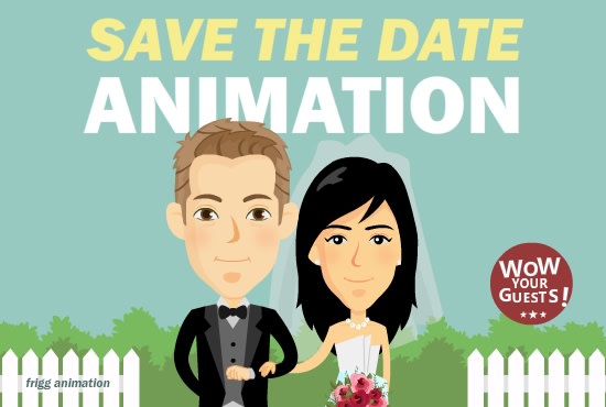 Create save the date animation for your wedding by Frigg_animation | Fiverr