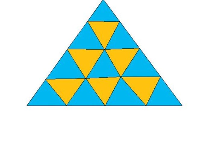 Count the number of triangles in any 50 triangles for you by Math ...