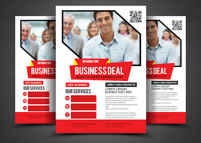 Design a professional flyer business card by Sanaimran01 | Fiverr