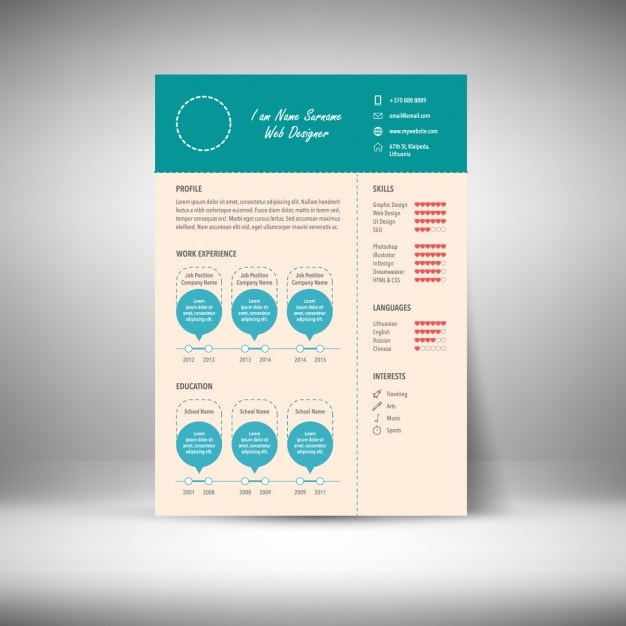 Design eye catching resumes, cv in just 24 hours by Muzammil_asad | Fiverr