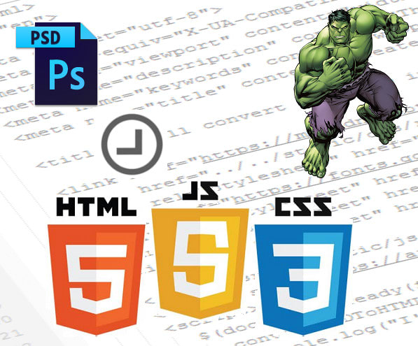 Convert your psd into html and css by Leefogel613 | Fiverr