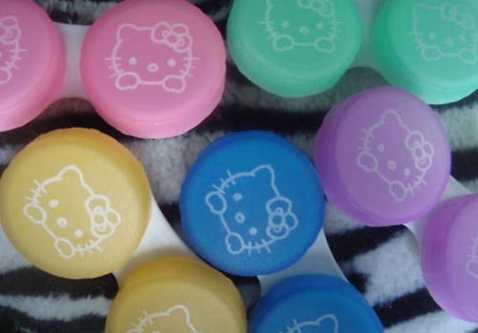 Mail you 2 hello kitty contact lens cases by Aquarian22 | Fiverr