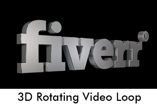 Create a 3d rotating logo animation spin loop by Malindajayamal | Fiverr