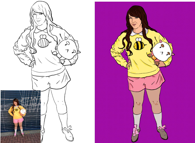 Turn your photo into a comic book illustration by Jennyisme | Fiverr