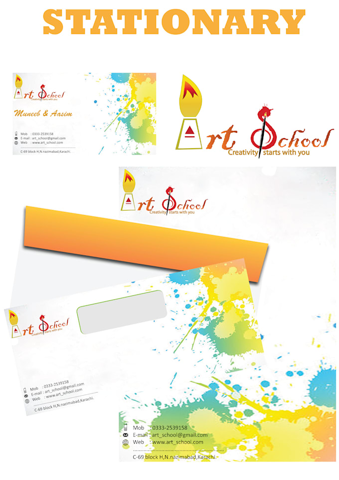Design all stationary work by Designernumair | Fiverr