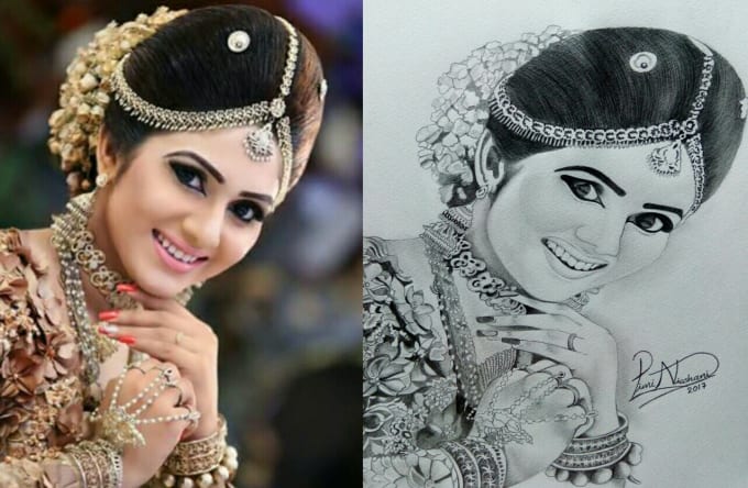 Draw any sketch art with a design by Niroshani1111 | Fiverr