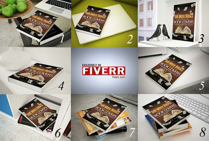 Convert your 2d book cover into a stunning 3d cover mock up by ...