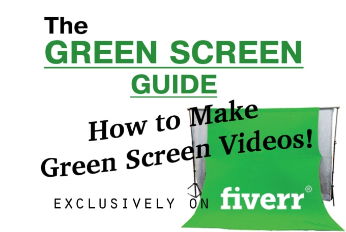 Send you the green screen guide for green screen videos by Indiefilmguy ...