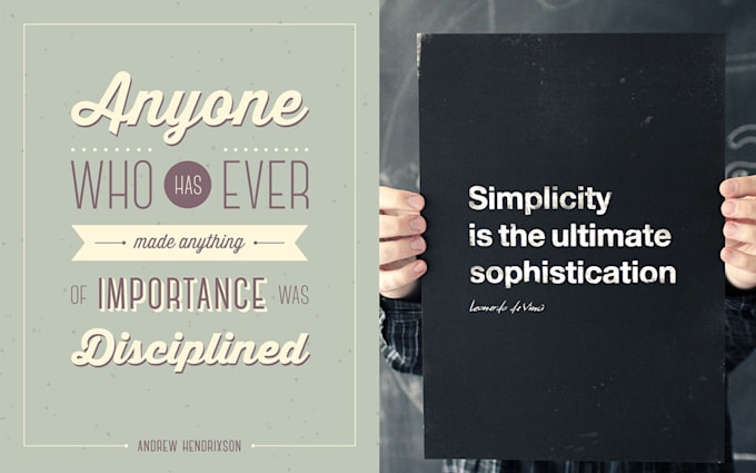 Create your quote or sayings into an amazing poster by Maxnocete | Fiverr