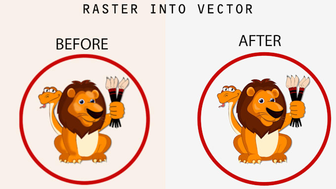 Convert raster into vector art by Arttractivework | Fiverr