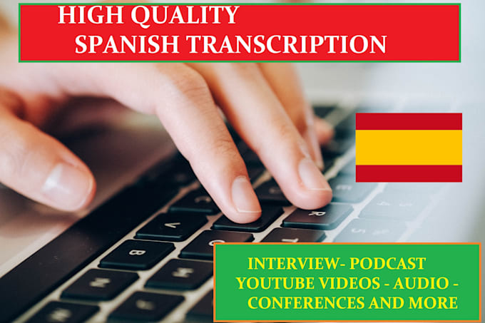 Do a 60 minute spanish transcription in 24 hours by Meth328so | Fiverr