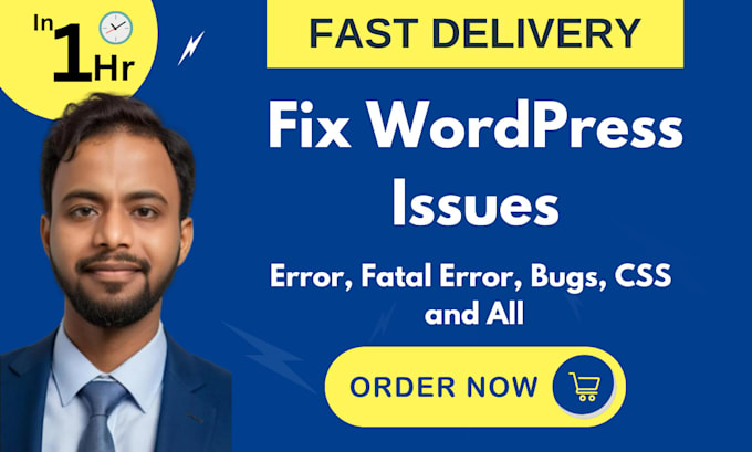 Fix wordpress issues, elementor error, woocommerce, acf, css provide wp help by Rhtyaduvanshi ...