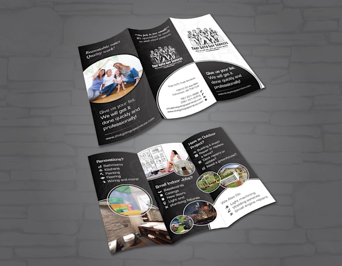 Create a 3 page brochure by Offshorebros | Fiverr
