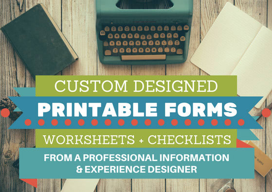 Design a pdf printable worksheet, checklist or form by Brainstormy | Fiverr