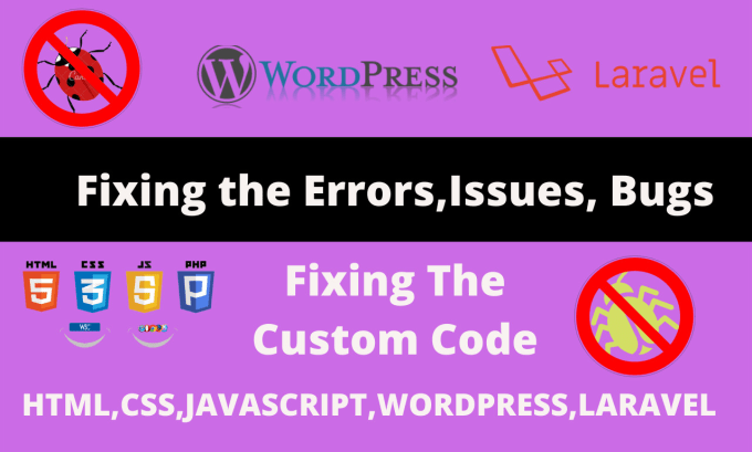 Develop and fix your html,css,bootstrap,php,laravel errors and bugs by ... Develop and fix your html,css,bootstrap,php,laravel errors and bugs by ...