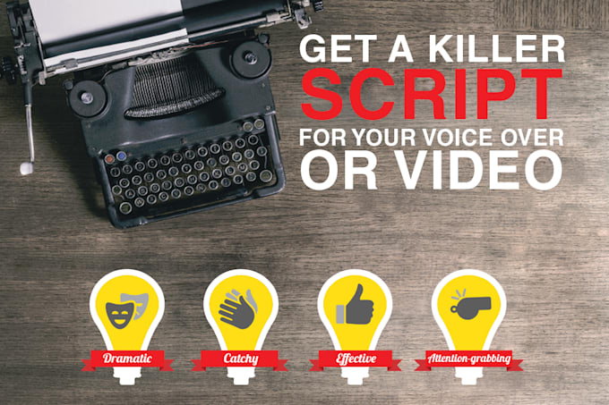 Craft a killer script for your voiceover or video by David388 | Fiverr