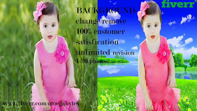 Remove change any background 0f photo by Omegabytes | Fiverr