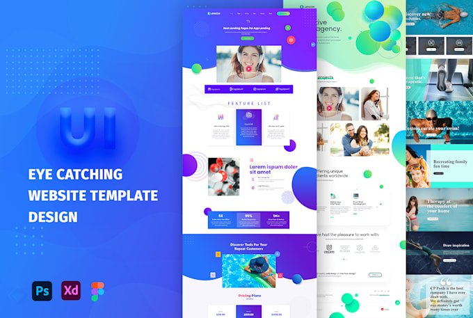 Create custom ui ux landing page design by Lapaccio | Fiverr