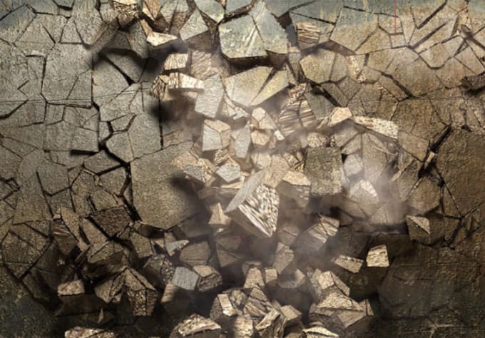 Create an awesome wall smash intro video for your logo, text or website ...