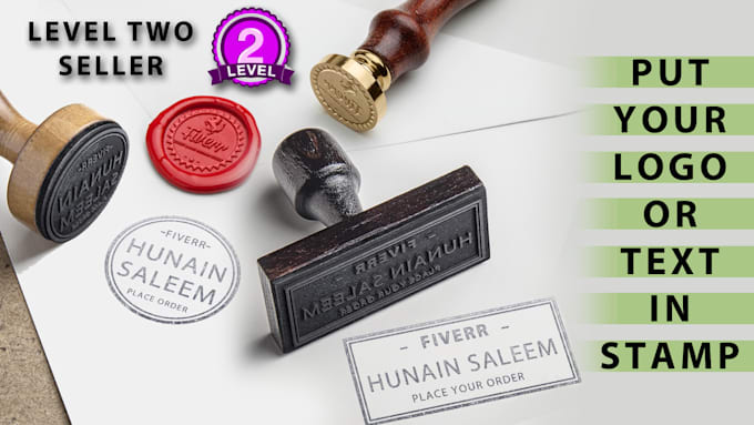 Convert your logo into stamp by Hunainsaleem | Fiverr