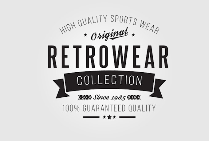 Do super retro vintage logo by Logoriver | Fiverr
