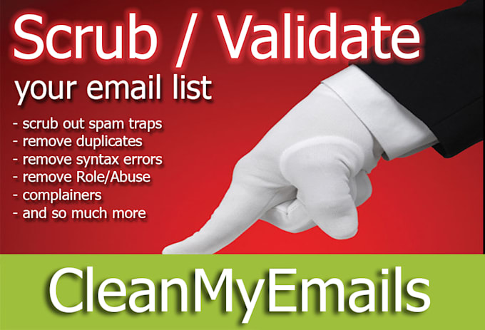 Scrub clean your old or dirty email list, upto 125k by Johnnyhavana ...