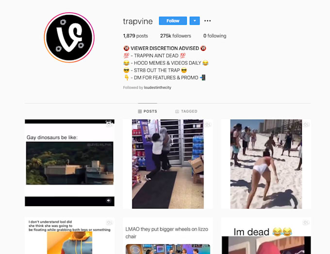 Give you an instagram shoutout on my 275,000 follower meme viral video page by Ig_shoutouts | Fiverr