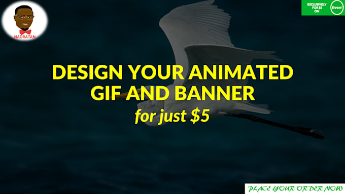 Create an animated gif and banner in 12 hours by Nadratan | Fiverr