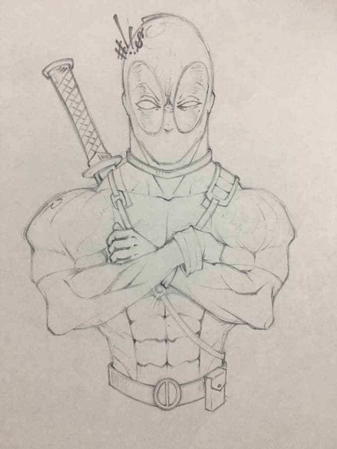 Hand draw any comic book character by Sonnyleoni | Fiverr